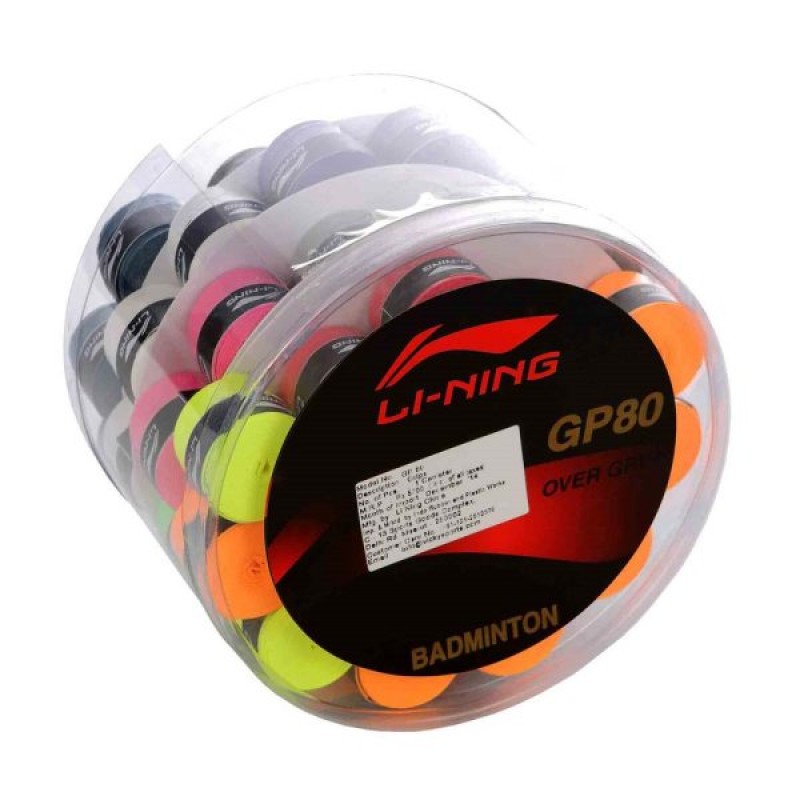 Buy Li-Ning GP-80 - Over Grip 60 in 1 Badminton Racket Grip Online at ...